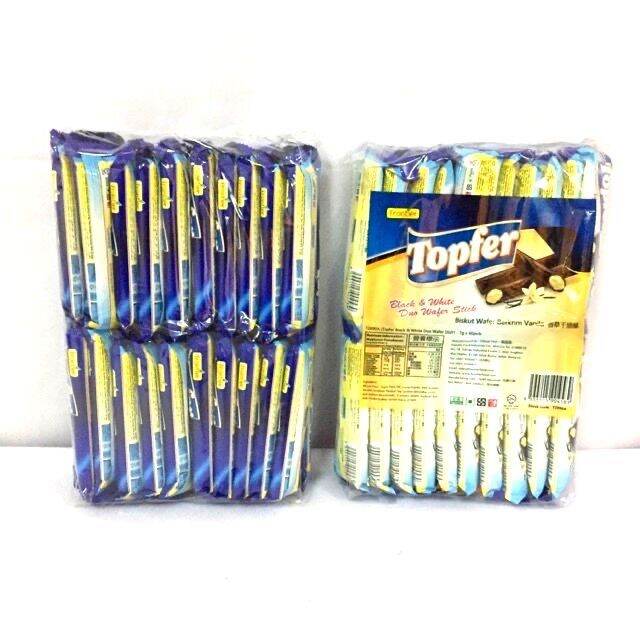 Topfer 7g x 4pkt Black&White Dua Wafer Stick | Lazada