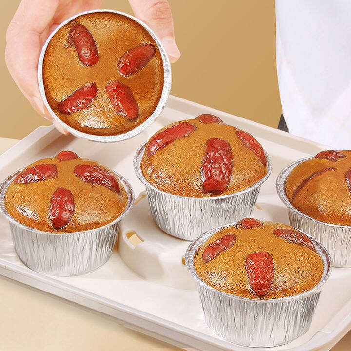 Steamed Sponge Cake Mold Oven Steamed Cake Aluminum Foil Bowl Cake Tin ...