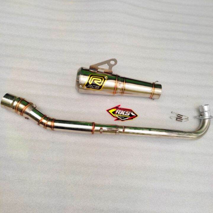 knalpot rcb akra buat motor bebek leher netral samping | Lazada Indonesia
