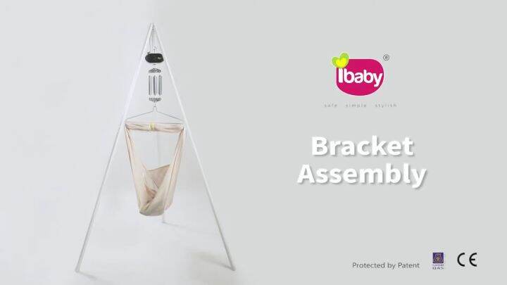 IBaby Portable Spring Cot Stand Rangka Buaian Bayi Tripod Type Cradle Stand for Travel Kerangka ...