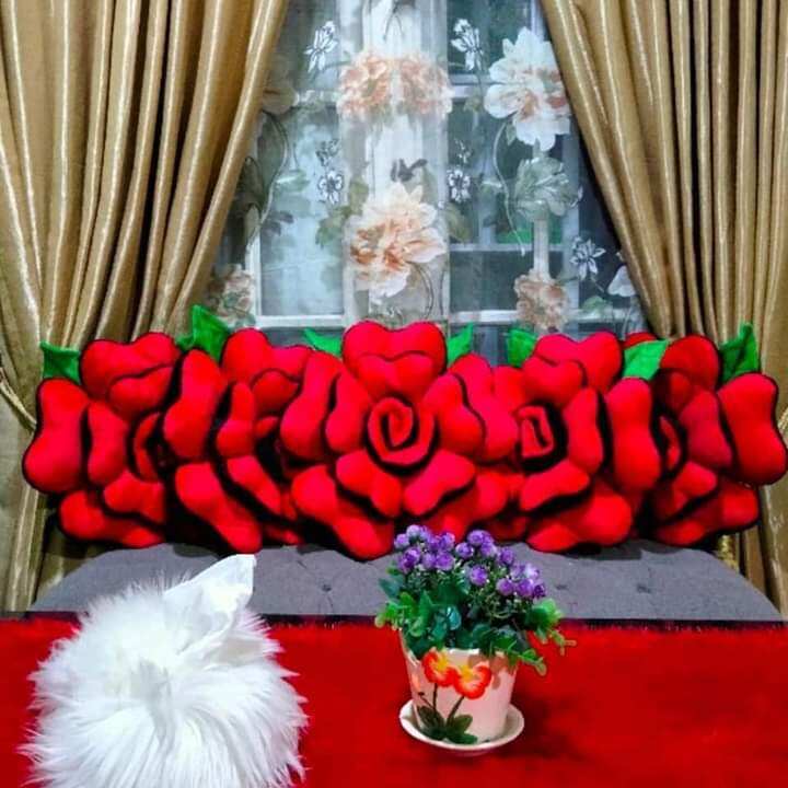 Bantal Bunga diameter 50cm model love | Lazada Indonesia