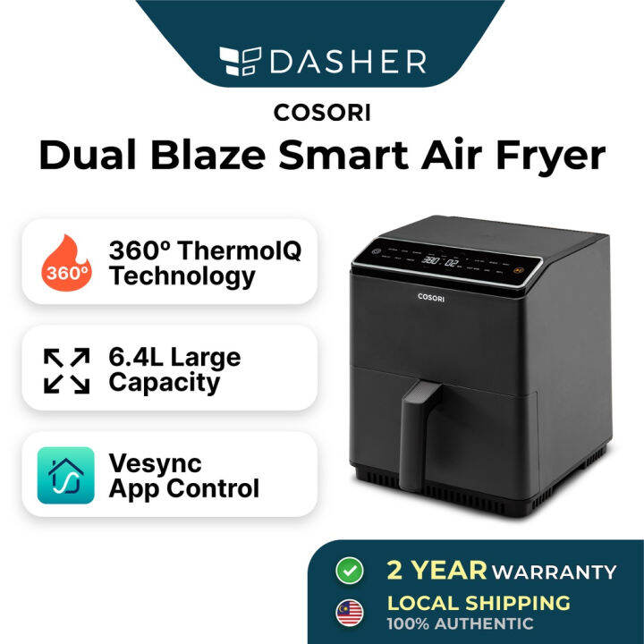 COSORI Dual Blaze™ 6.4L Large Smart Air Fryer 12-in-1 One-touch Presets ...