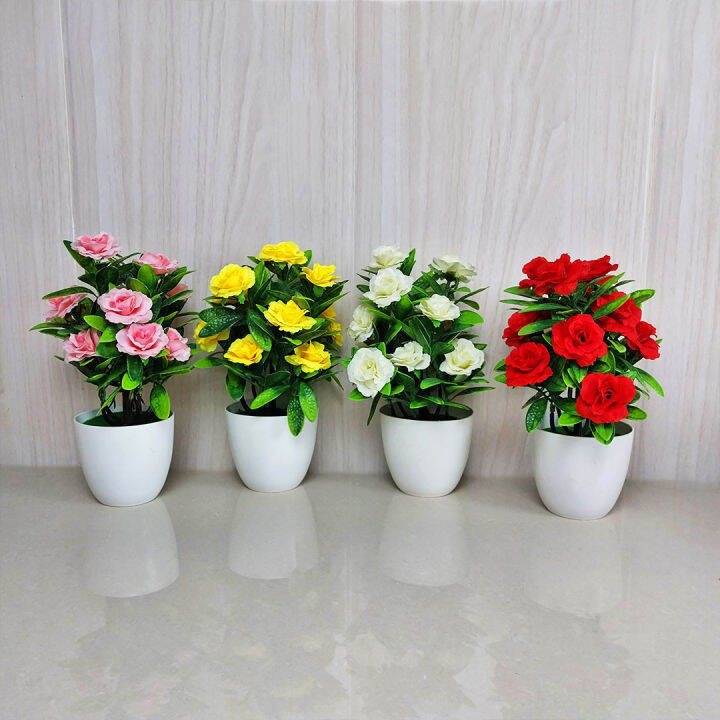 Sampai7an PBP62 / Pot Bunga Mawar Plastik Cantik Tanaman Hias Mini ...