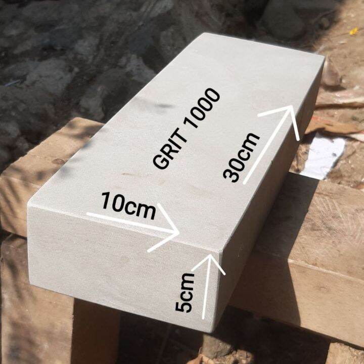 Batu asah asli batu alam grit 1000 ukuran 30x10x5 cm | Lazada Indonesia