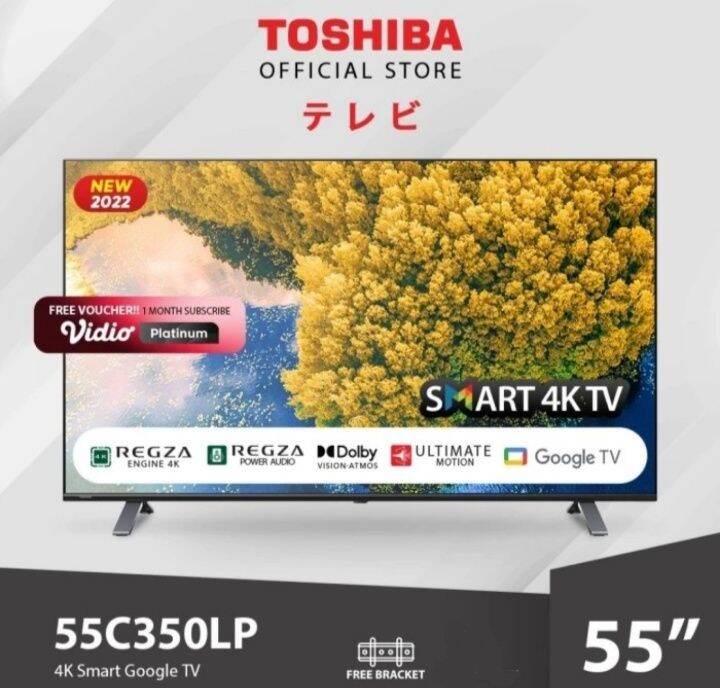 LED Smart 4K Google TV 55" Toshiba 55C350LP | 55 inch digital 55C350 ...