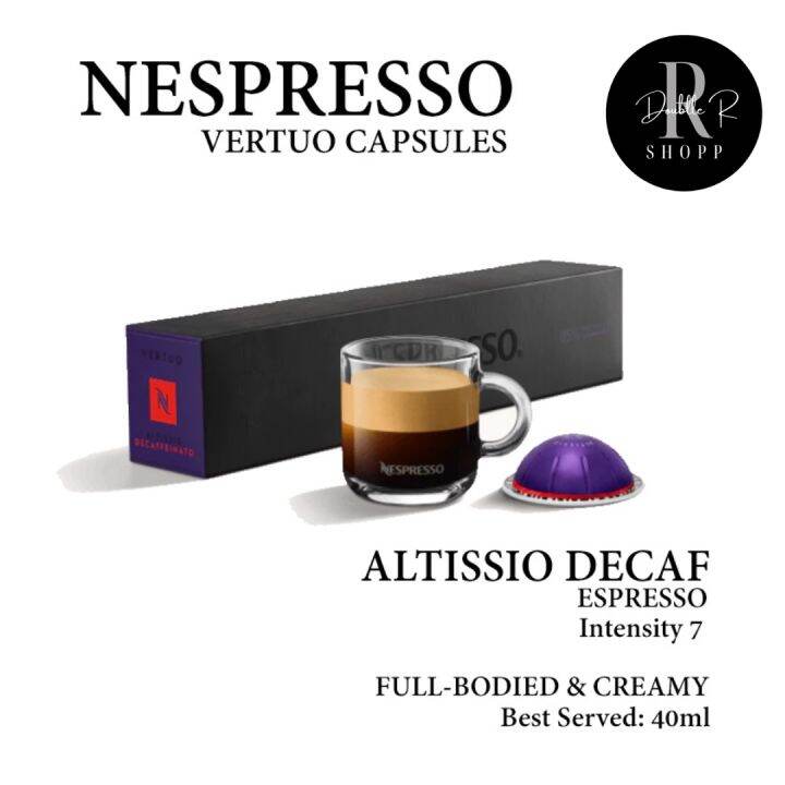 Nespresso Vertuo Capsules Altissio Decaf (40ml) | Lazada PH