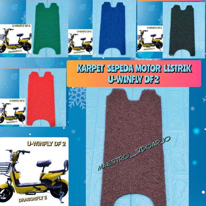 Karpet Sepeda Motor Listrik U-WINFLY DF2 u-winfly Dragonfly2 | Lazada ...