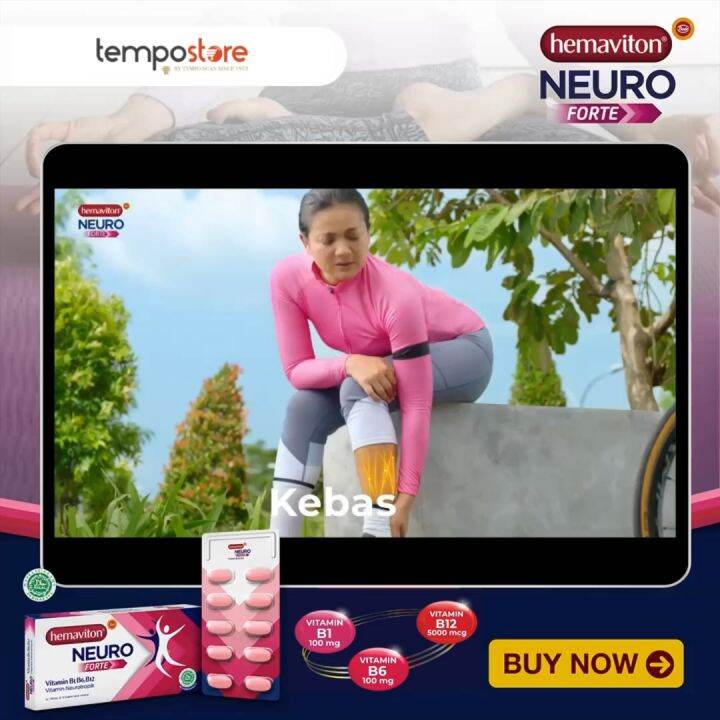 Hemaviton Neuro Forte Suplemen Neurotropik Kesehatan Sistem Saraf 1 Box ...