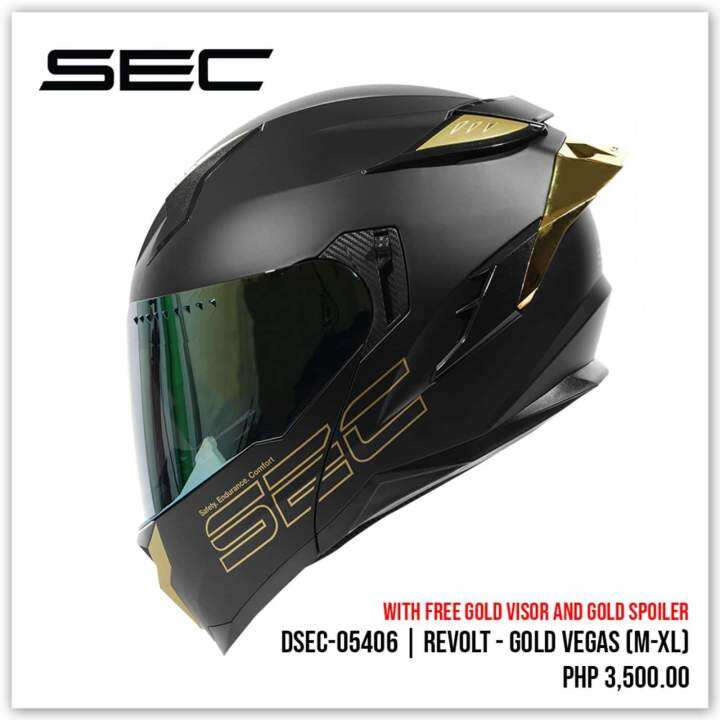 SEC Revolt Modular Dual Visor Helmet Graphic Colors with Free Extra ...