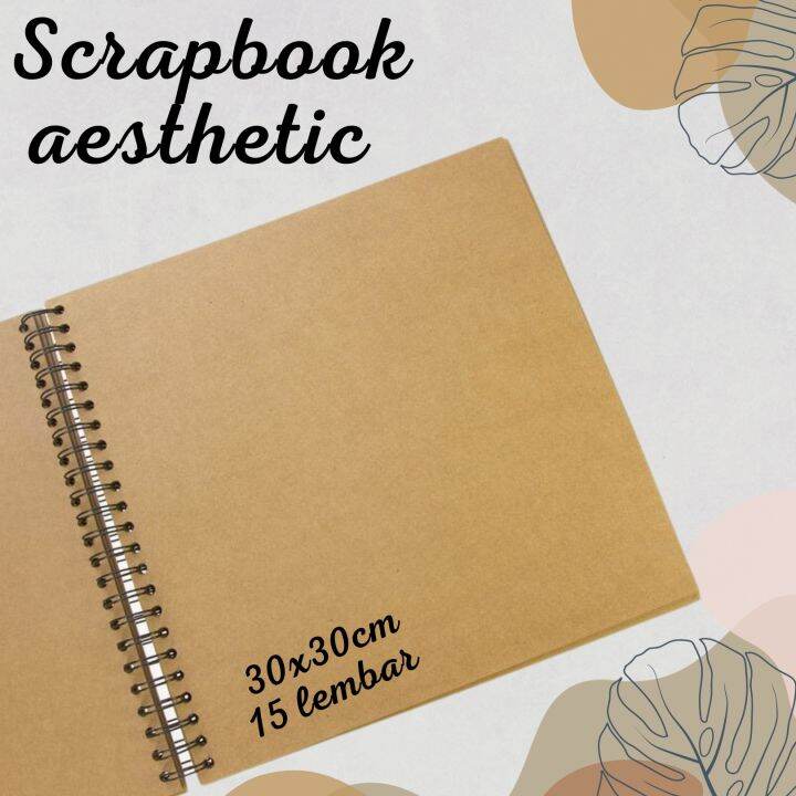 scrapbook estentik ukuran 30x30cm album buku catatan kreasi | Lazada ...