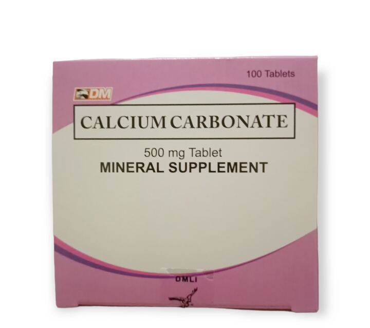 DM Calcium Carbonate 500mg 100tablets | Lazada PH