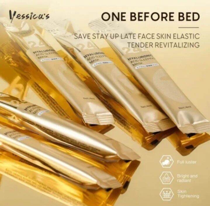 Yessica's 24k Hyaluronic Acid Sleeping Mask (Moisturizing, Smoothing ...