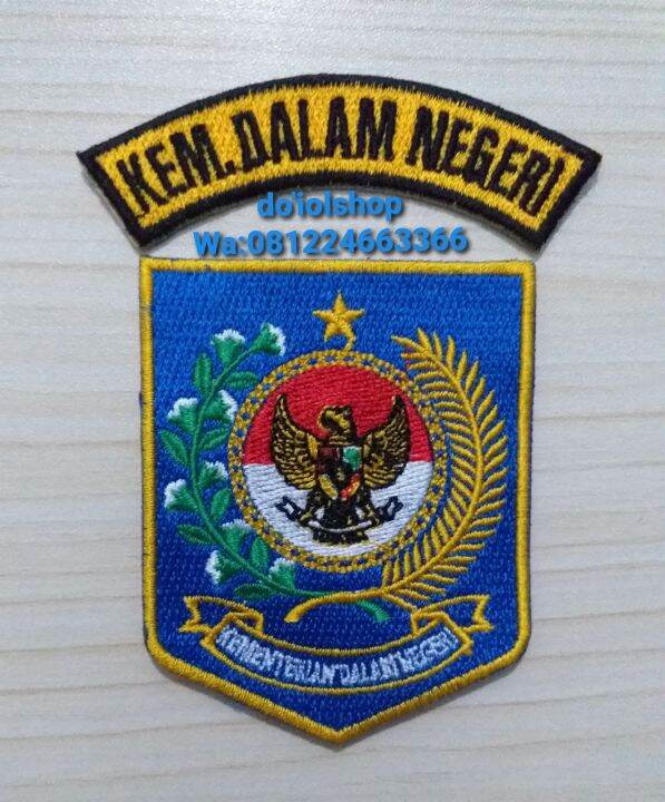 LOGO BORDIR KEMENDAGRI TERBARU / logo / badge / emblem / bordir ...