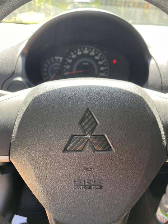 Mitsubishi steering wheel logo sticker | Lazada PH