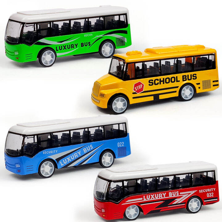 Artificial Bus Model Alloy Car Mini Pull Back Alloy Car Boy Gift ...