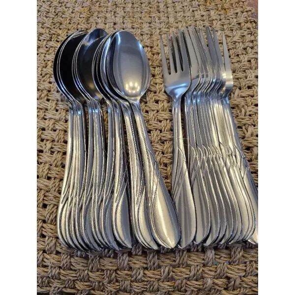 Stainless steel kutchara at tinidor MAKAPAL | Lazada PH