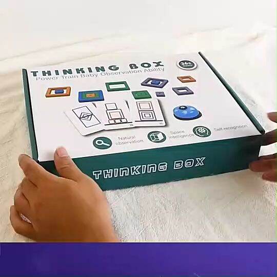 🏅Kids Learning🏅พร้อมส่งจากไทย Thinking Box ปริศนาบล็อกสี่เหลี่ยม แข่ง ...