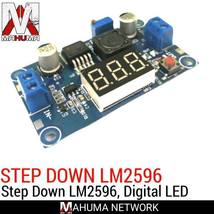 Step Down Power Supply Module Adjustable LM2596 LED DC to DC Modul ...