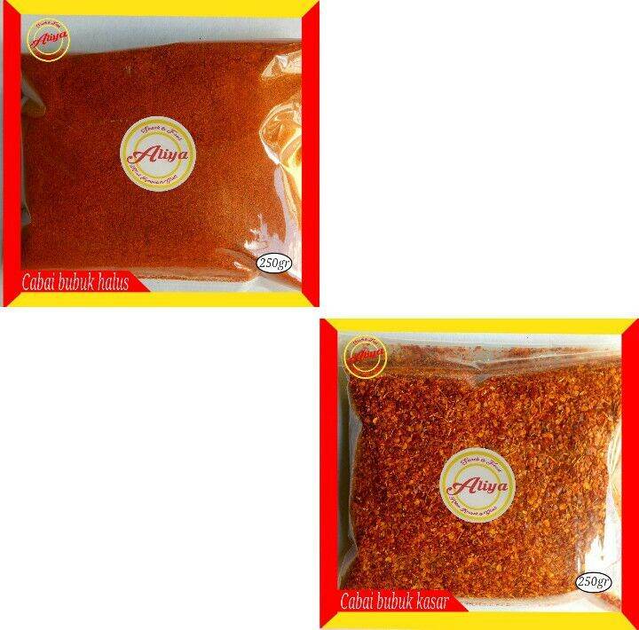 Cabai bubuk kasar dan halus 250gr(BUMAMI), untuk Kuah baso aci seblak ...