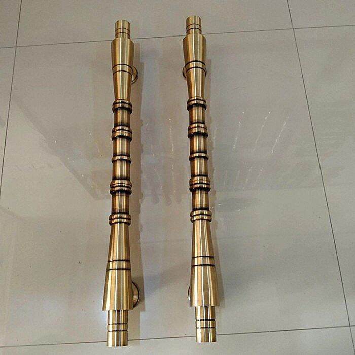 Handle Pintu Gagang Pintu Full Kuningan Model Bambu Solid 60 cm ...