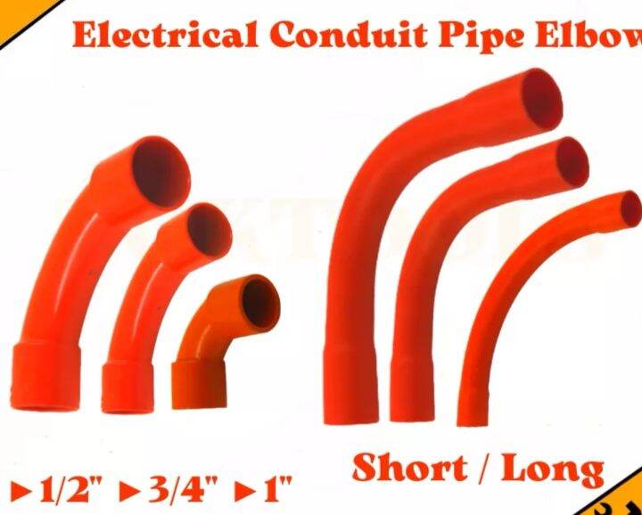 pvc conduit elbow short-long 1/2-3/4-1 oranges electrical conduit pipe ...