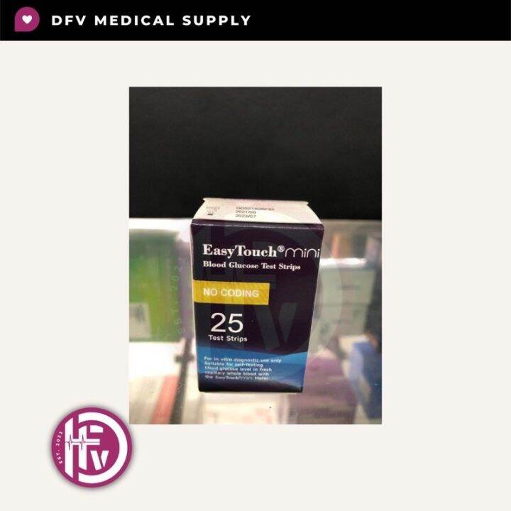 EASY TOUCH MINI Test Strips | Blood Glucose test strips (25pcs) | Lazada PH