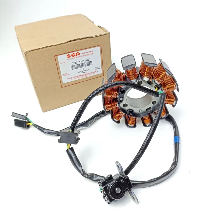SPULL SPUL STATOR ASSY SATRIA FU FI INJEKSI GSX 150 BANDIT 150 32101-12K11-000 ORIGINAL SGP ...