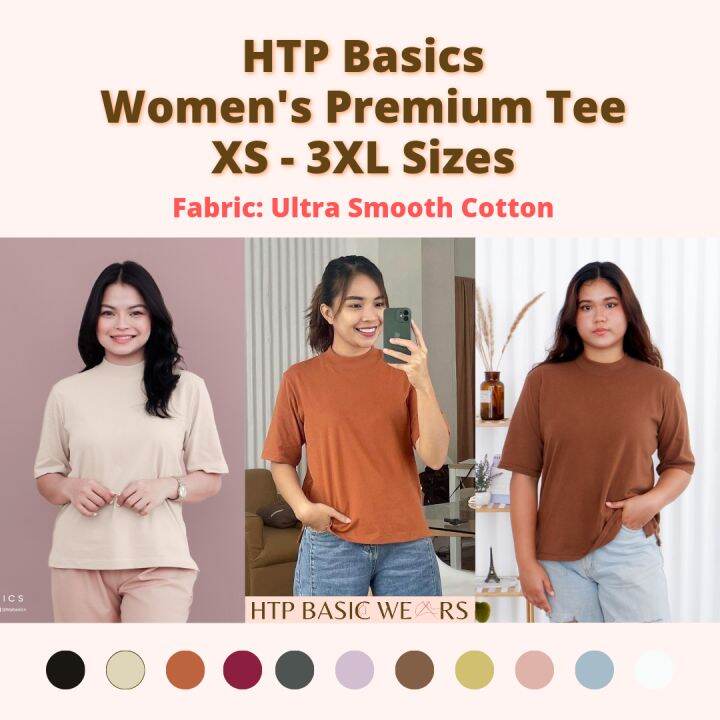 HTP Basics Women's Premium Tee (New Colors) | Lazada PH