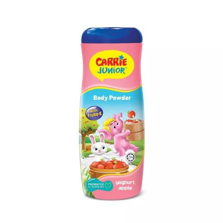 Carrie Junior Body Powder-Yoghurt Apple 125g | Lazada