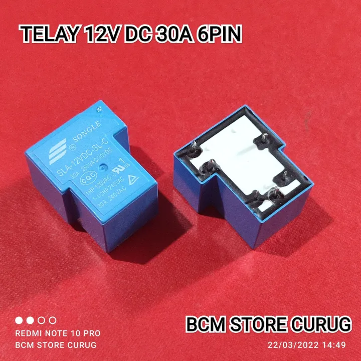 RELAY 12V 30A 6PIN SONGLE | Lazada Indonesia