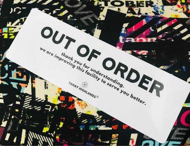 Out of order signage PVC | Lazada PH