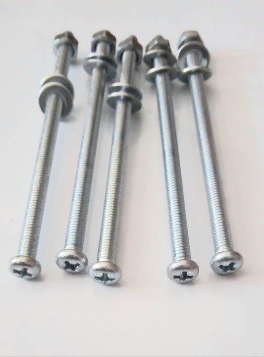 PAKET 5 PCS MUR BAUT JP M4 × 75 LENGKAP DENGAN 2 PCS RING SETIAP SET MUR BAUT | Lazada Indonesia