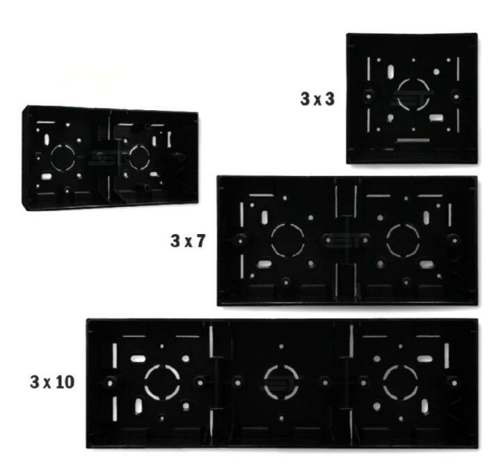 Black 3" x 10" Pvc Nut Box black (fully ABS Black) | Lazada