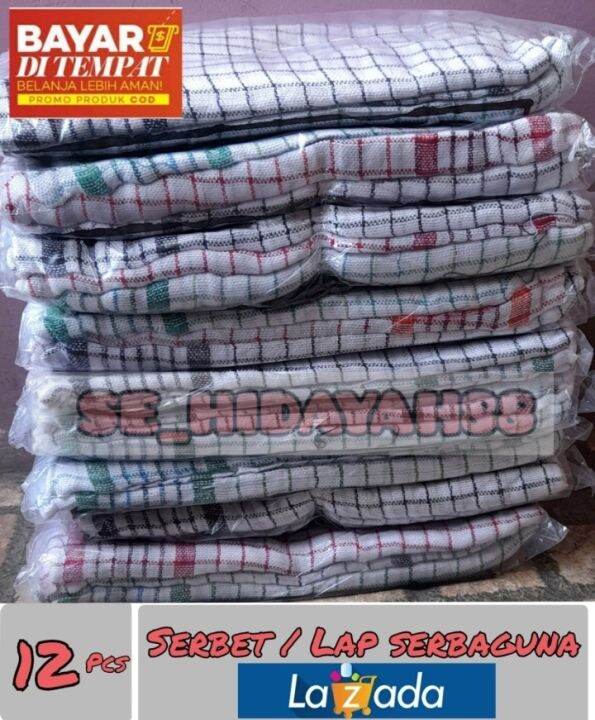 serbet lap dapur 1 lusin tebal murah jumbo (pilihan isi 3,isi 4, isi 6 ...