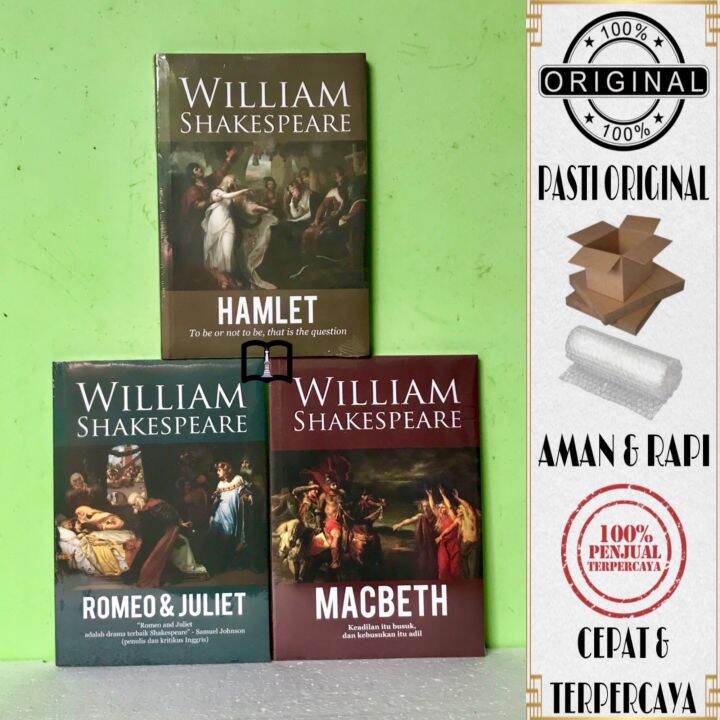 Paket Buku William Shakespeare - Hamlet, Romeo & Juliet, Dan Macbeth ...