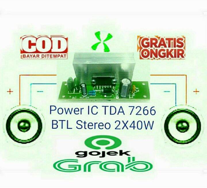 Kit Power Amplifier IC TDA 7266 BTL Stereo lkp Heatsink | Lazada Indonesia