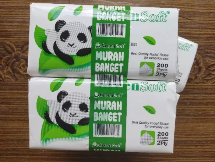 Tisu Green Soft 2 Pack / PCS 200 Sheet Facial Tissue Green Soft tisu ...