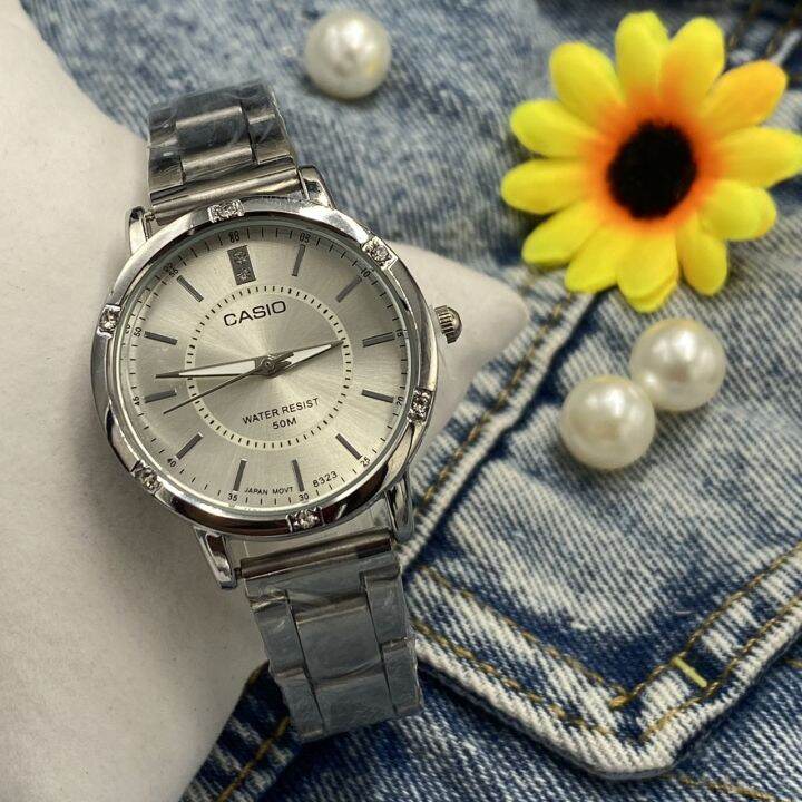 Watchtime นาฬิกาข้อมือคาสิโอ้ ผู้หญิง เรียบหรู สไตล์นักธุรกิจ สายเลท ...