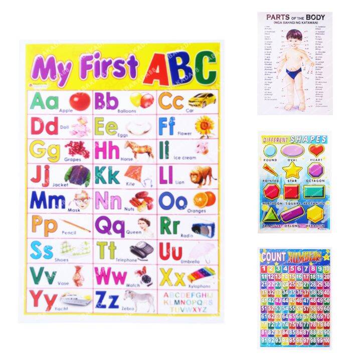 Educational Learning Chart/Poster Cardboard Paper For Kids | Lazada PH
