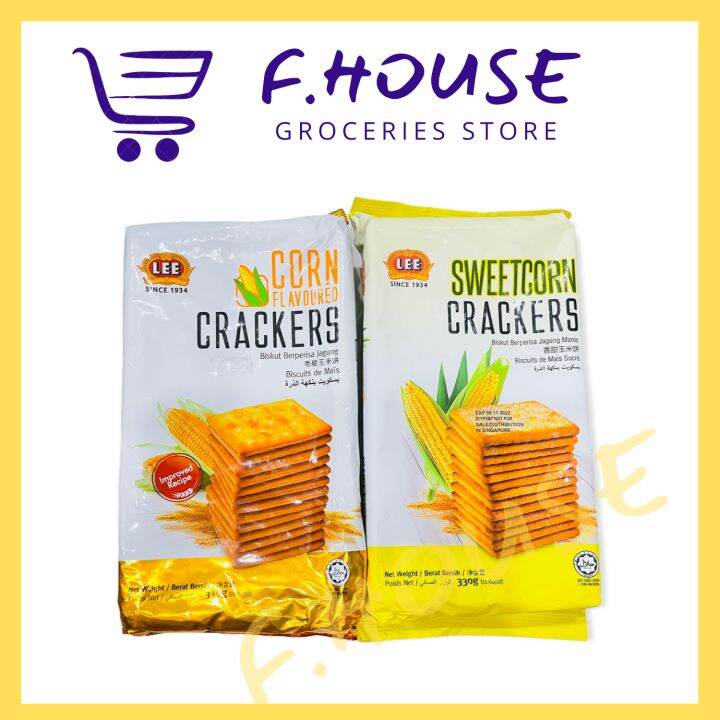 Lee Biscuit Cracker Sweet Corn / Corn (330g) | Lazada