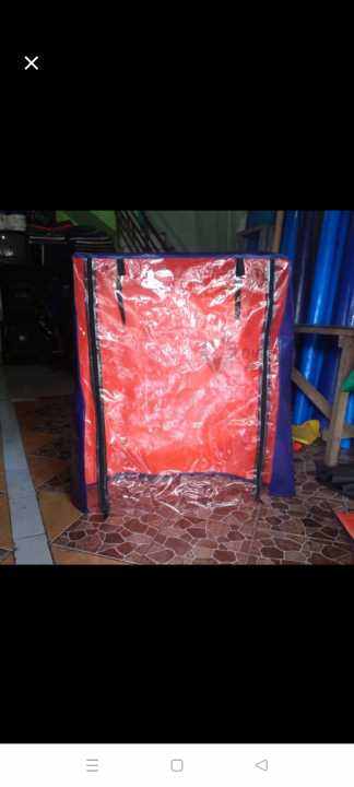 rak sapatu bahan terpal ukuran p60l30t80 | Lazada Indonesia