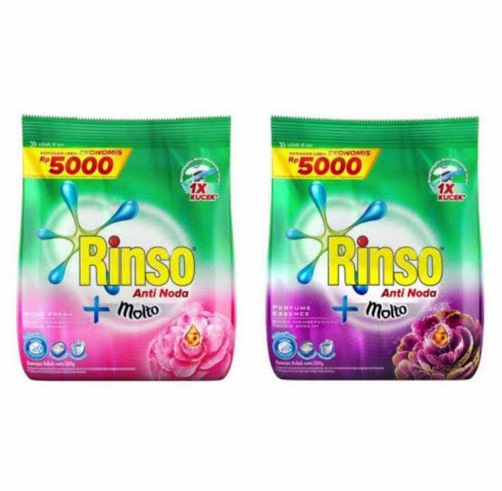 Rinso Molto ANTI NODA 240 gram 5000 detergen bubuk sabun cuci pakaian ...