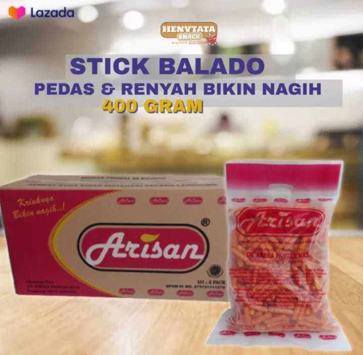 Stick Balado ARISAN Snack Pedas 400 gram | Lazada Indonesia