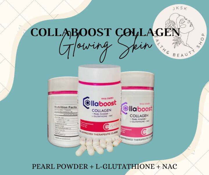 COLLABOOST COLLAGEN + PEARL POWDER + L-GLUTATHIONE + NAC | Lazada PH