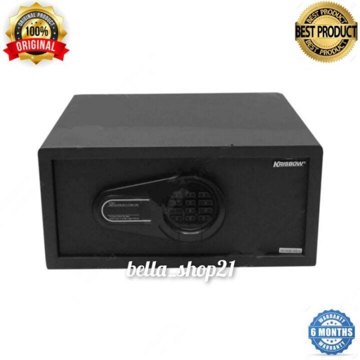 Krisbow brankas atau lemari besi safety box hitam A6155 | Lazada Indonesia
