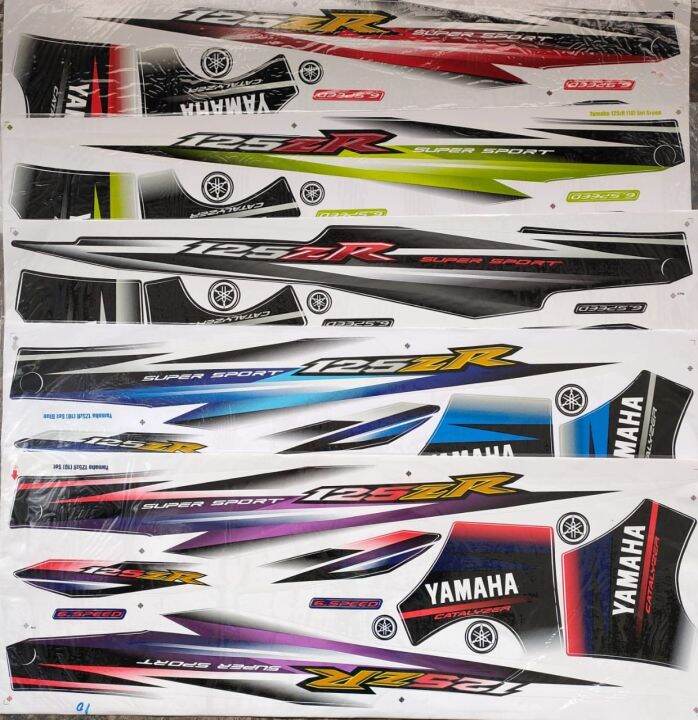 YAMAHA Y125ZR (10) BODY STICKER | Lazada