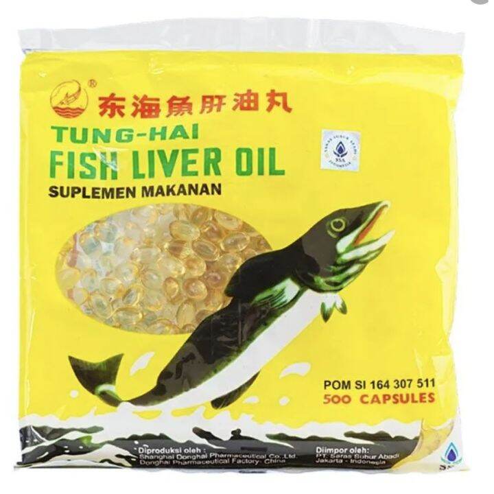 TUNG-HAI FISH LIVER OIL 500 KAPSUL TUNGHAI TUNG HAI MINYAK IKAN COD OIL ...