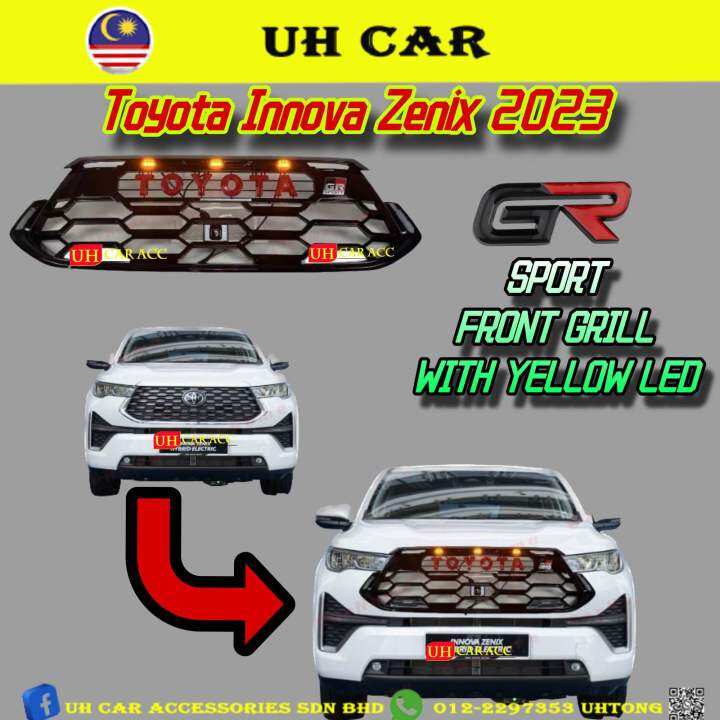 Toyota Innova Zenix 2023 GR SPORT Front Bumper Grill Grille Jaring With ...