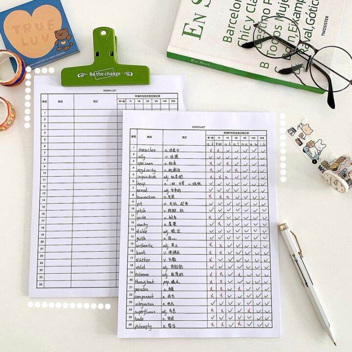 Set 10 tờ giấy note ghi chú học từ vựng form dọc | Lazada.vn