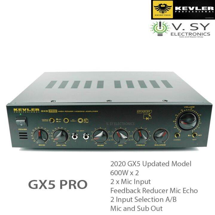 Original 2023 Kevler GX5 PRO High Power Videoke Amplifier 600W x 2 GX 5 GX-5 GX5PRO GX 5PRO GX ...